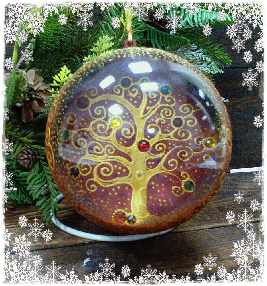 Новогодний шар "Золотое деревце"- авторский МК Натальи Полех! - Дата ...