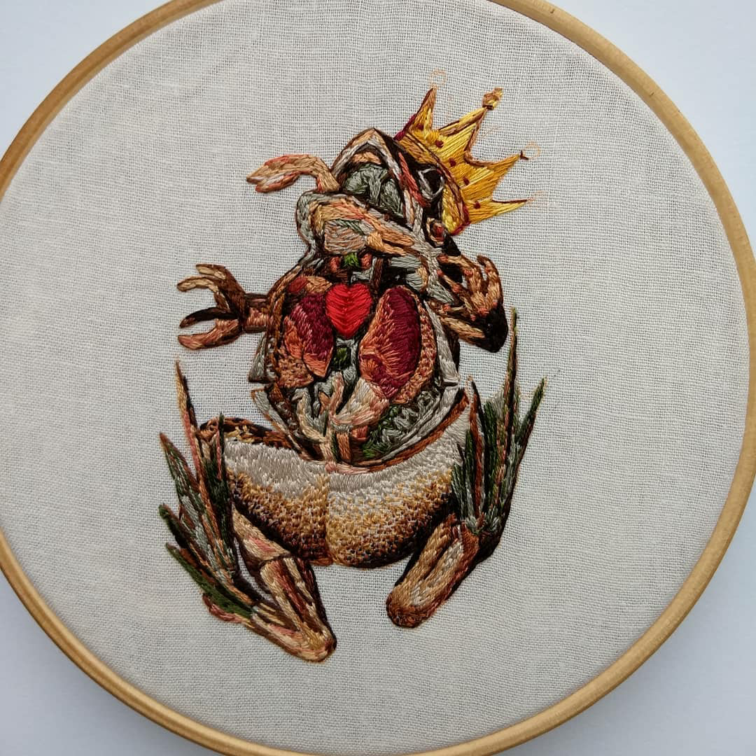 Занимательная анатомия, или Вышивка не для слабонервных от Julie ...