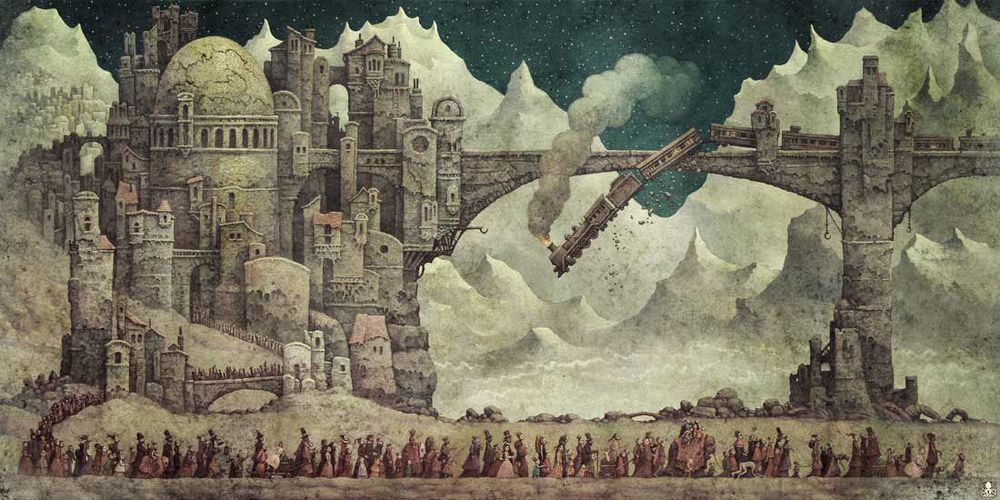 Новый Босх: миры немецкого художника Michael Hutter