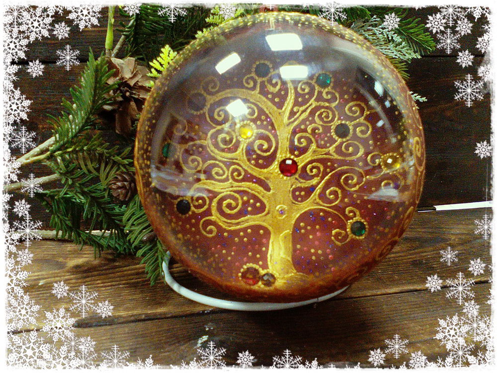Новогодний шар "Золотое деревце"- авторский МК Натальи Полех! - Дата ...