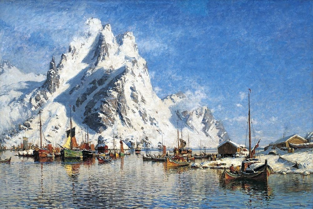 Norwegian Painter Gunnar Berg — a Singer of the Lofoten Islands: Ideas ...
