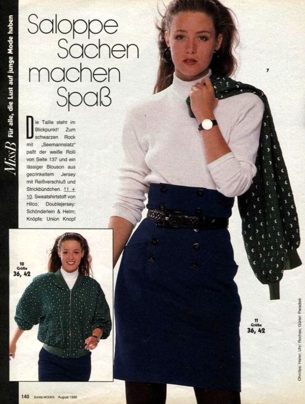 Burda Moden № 8/1988, Немецкое Издание. Фото моделей: Новости магазинов ...