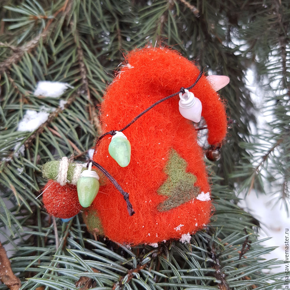 Мастер-класс Новогодний гномик, исполняющий желания, в технике сухого ...