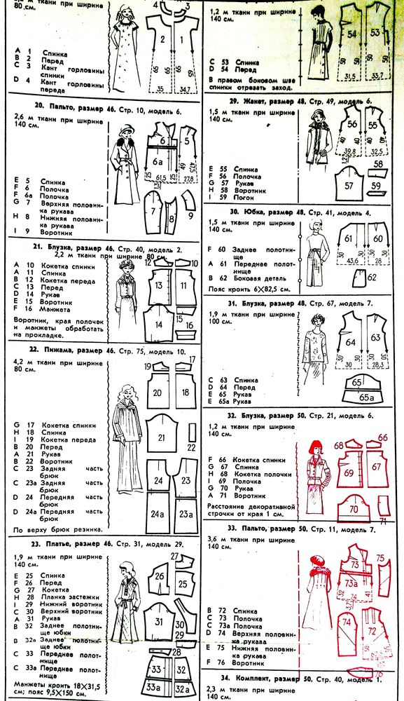 Технические рисунки Siluett, № 3/1976 | Журнал Ярмарки Мастеров