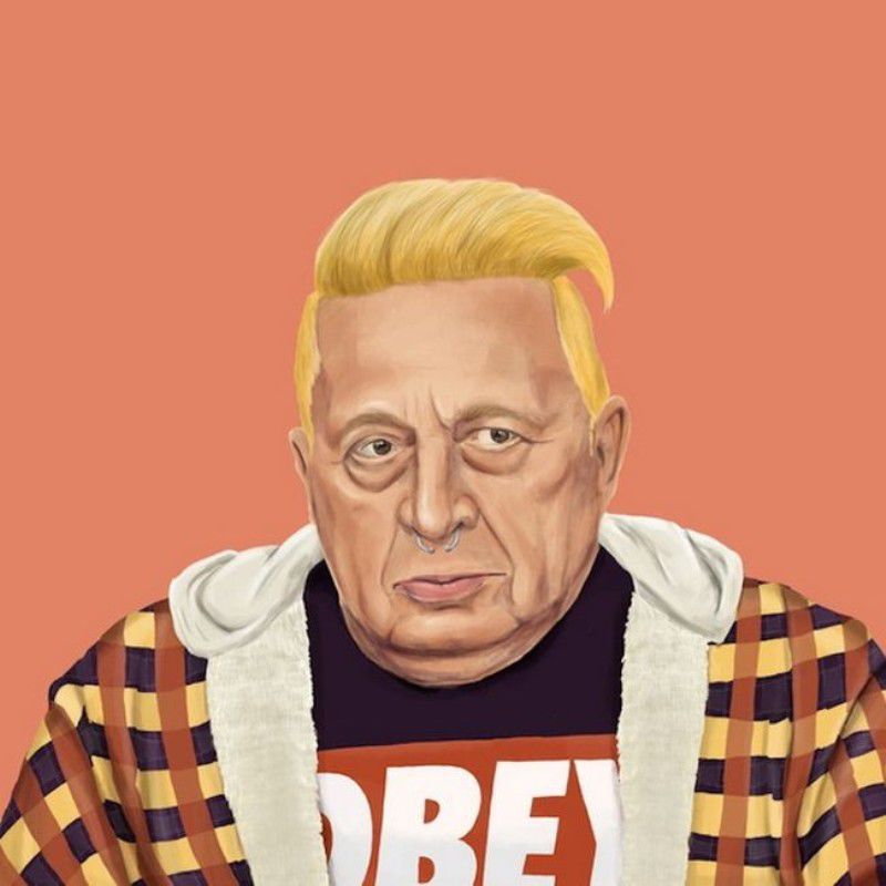 Amit Shimoni и его юмористическая серия портретов Hipstory
