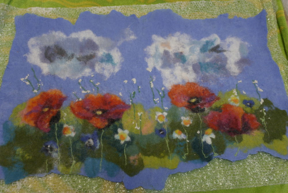 Мк Ренаты Краус "Картина в технике Шерстяная акварель (по мокрому ...