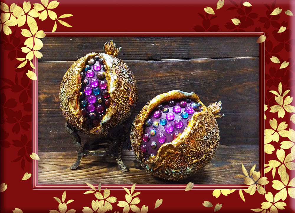 Новогодний шар "Золотой гранат"- авторский МК Натальи Полех! - Дата: 15 ...