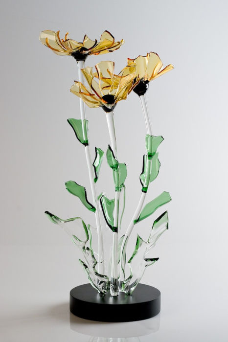 Букеты И Цветы от мастера-художника по стеклу Hans Hodo Frabel